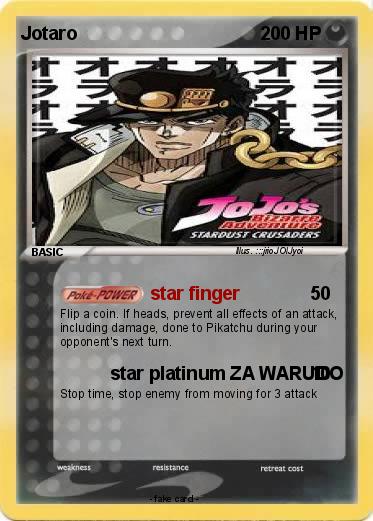Pokémon Jotaro 45 45 - star finger - My Pokemon Card