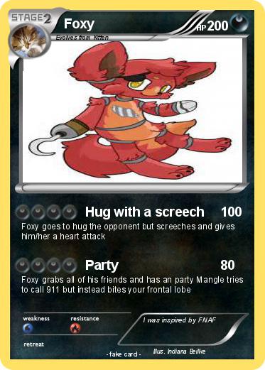 Pokémon Foxy 1042 1042 - Hug with a screech - My Pokemon Card