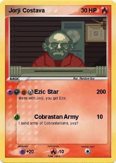 Pokémon Jorji Costava 1 1 - Ezic Star - My Pokemon Card