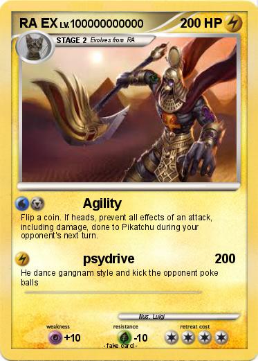 Pokémon RA EX 1 1 - Agility - My Pokemon Card