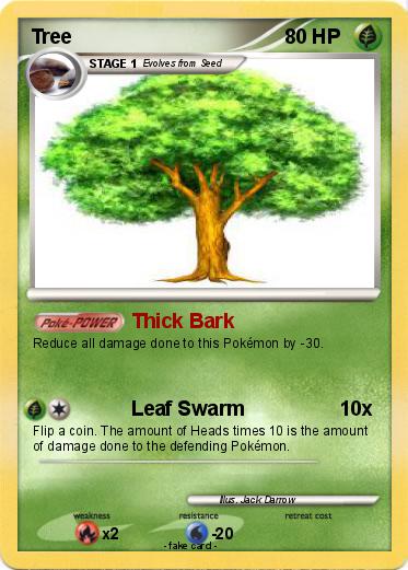Pokémon Tree 822 822 - Thick Bark - My Pokemon Card