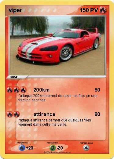 Pokémon viper 8 8 - 200km - Ma carte Pokémon