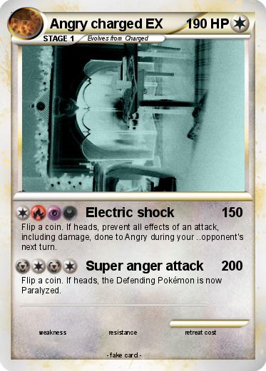 Pokémon Angry charged EX - Electric shock - My Pokemon Card