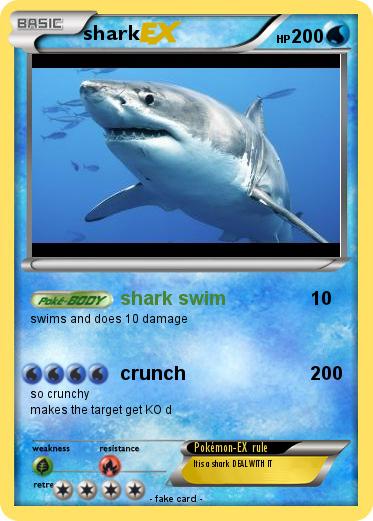 Pokémon shark 636 636 - shark swim - My Pokemon Card