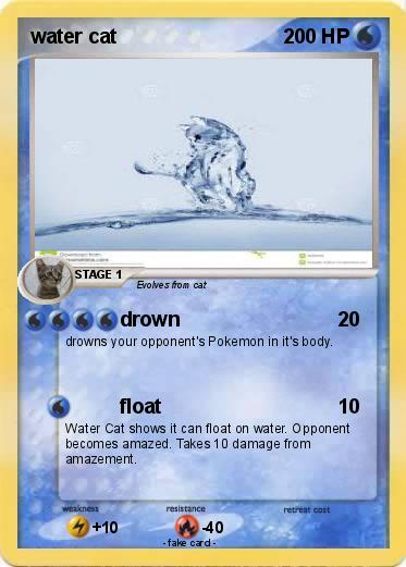 Pokémon water cat 26 26 - drown - My Pokemon Card