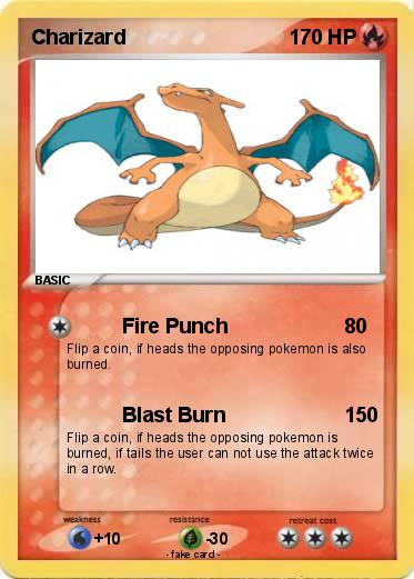 Pokémon Charizard 5862 5862 - Fire Punch - My Pokemon Card