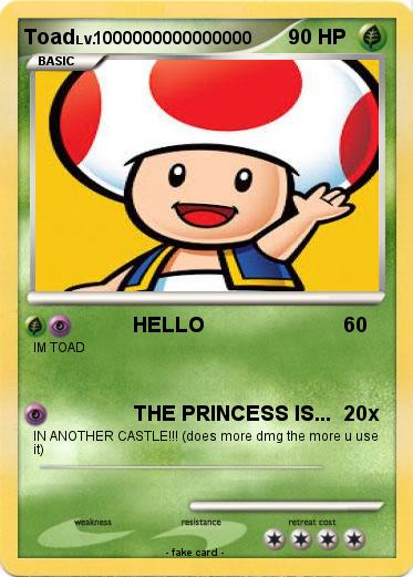Pokémon Toad 1322 1322 - HELLO - My Pokemon Card