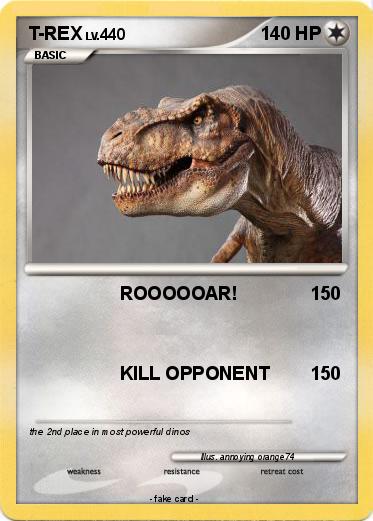 Pokémon T REX 594 594 - ROOOOOAR! - My Pokemon Card