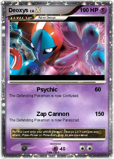 Pokémon Deoxys 1829 1829 - Psychic - My Pokemon Card