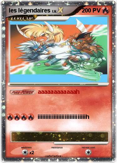Pokémon les legendaires 75 75 - aaaaaaaaaaaah - Ma carte Pokémon