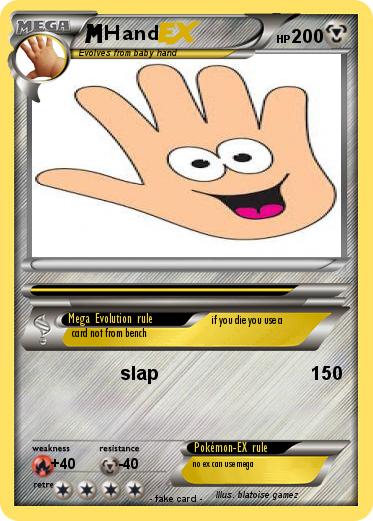 Pokémon Hand 158 158 - slap - My Pokemon Card
