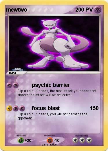 Pokémon mewtwo 9122 9122 - psychic barrier - Ma carte Pokémon