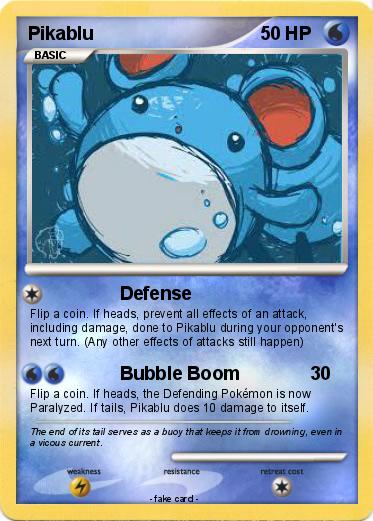 Pokémon Pikablu 43 43 - Defense - My Pokemon Card