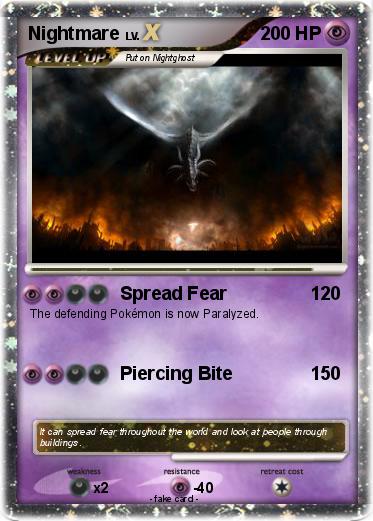 Pokémon Nightmare 464 464 - Spread Fear - My Pokemon Card