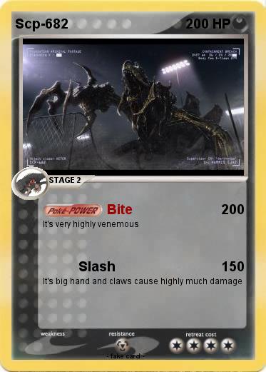Pokémon Scp 682 28 28 - Bite - My Pokemon Card