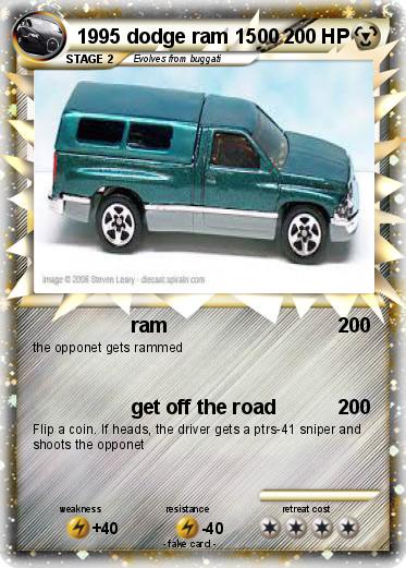 Pokémon 1995 dodge ram 1500 1500 - ram - My Pokemon Card