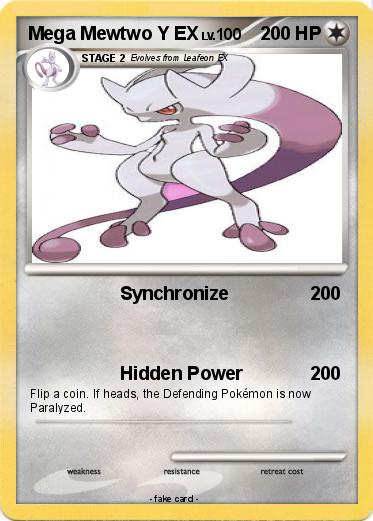 Pokémon Mega Mewtwo Y EX 12 12 - Synchronize - My Pokemon Card