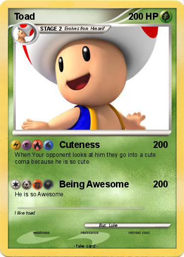 Pokémon Toad 881 881 - Cuteness - My Pokemon Card