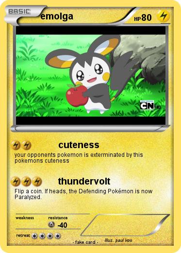 Pokémon emolga 525 525 - cuteness - My Pokemon Card