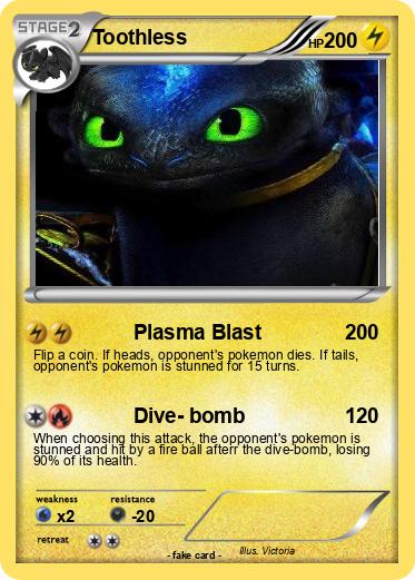 Pokémon Toothless 778 778 - Plasma Blast - My Pokemon Card