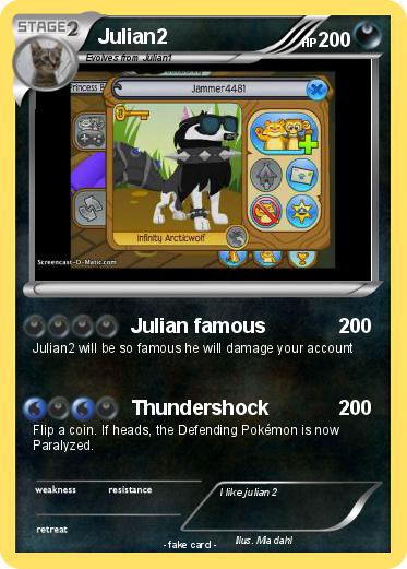 Pokémon Julian2 11 11 - Julian famous - My Pokemon Card