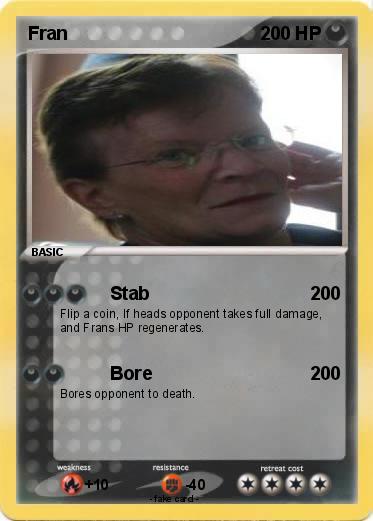 Pokémon Fran 22 22 - Stab - My Pokemon Card