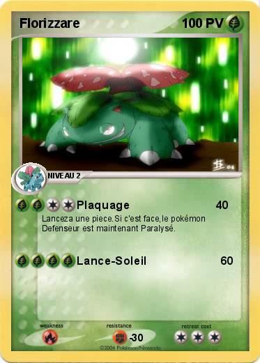 Pokémon Florizzare 3 3 - Plaquage - Ma carte Pokémon