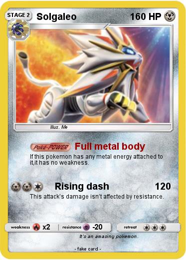 Pokémon Solgaleo 796 796 - Full metal body - My Pokemon Card