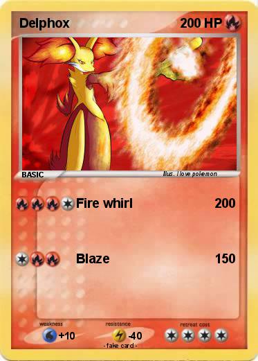Pokémon Delphox 143 143 - Fire whirl - My Pokemon Card