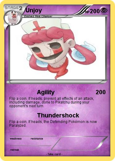 Pokémon Unjoy - Agility - My Pokemon Card