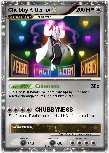 Pokémon Chubby Kitten 1 1 - Cuteness - My Pokemon Card