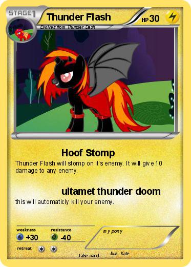 Pokémon Thunder Flash 1 1 - Hoof Stomp - My Pokemon Card