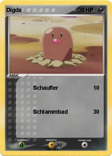 Pokémon Digda 3 3 - Schaufler - My Pokemon Card