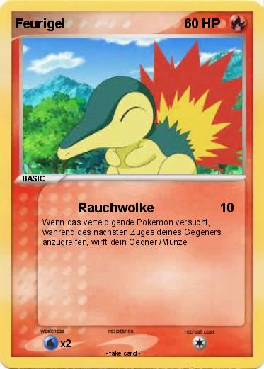 Pokémon Feurigel 3 3 - Rauchwolke - My Pokemon Card