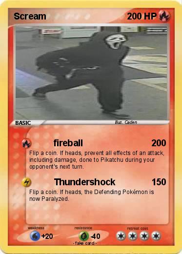 Pokémon Scream 380 380 - fireball - My Pokemon Card
