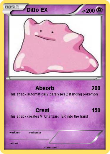 Pokémon Ditto EX 25 25 - Absorb - My Pokemon Card