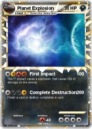 Pokémon Planet Explosion - First Impact - My Pokemon Card