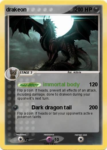 Pokémon drakeon 98 98 - immortal body - My Pokemon Card