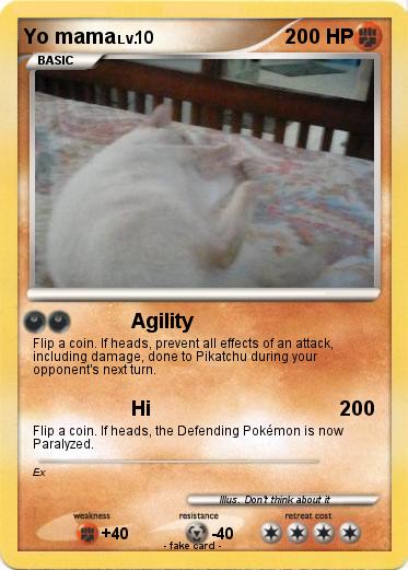Pokémon Yo mama 534 534 - Agility - My Pokemon Card