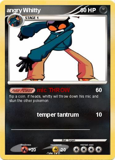 Pokémon angry Whitty - mic THROW - My Pokemon Card