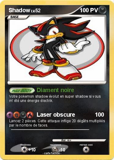 Pokémon Shadow 8228 8228 - Diament noire - Ma carte Pokémon