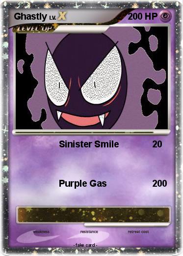 Pokémon Ghastly 46 46 - Sinister Smile - My Pokemon Card