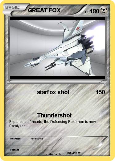 Pokémon GREAT FOX - starfox shot - My Pokemon Card