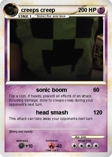 Pokémon creeps creep - sonic boom - My Pokemon Card