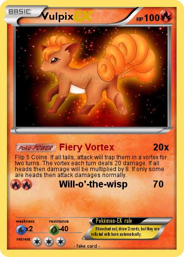 Pokémon Vulpix 406 406 - Fiery Vortex - My Pokemon Card