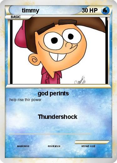 Pokémon timmy 45 45 - god perints - My Pokemon Card
