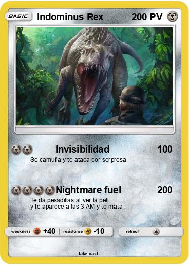 Pokémon Indominus Rex 448 448 - Invisibilidad - Mi carta pokémon