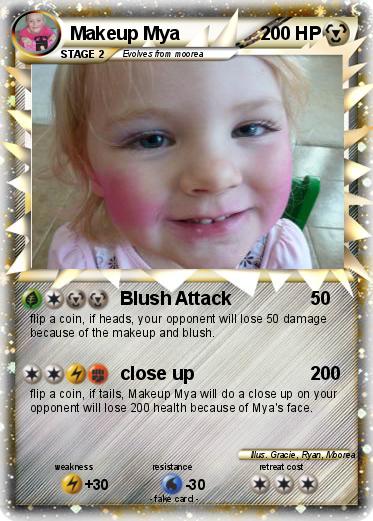 Pokémon Makeup Mya - Blush Attack - My Pokemon Card