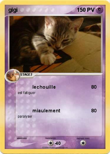 Pokémon gigi 8 8 - lechouille - Ma carte Pokémon
