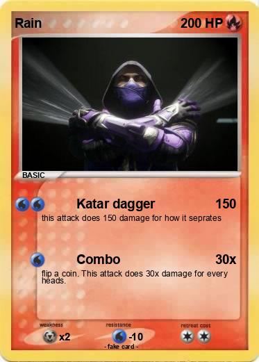 Pokémon Rain 185 185 - Katar dagger - My Pokemon Card